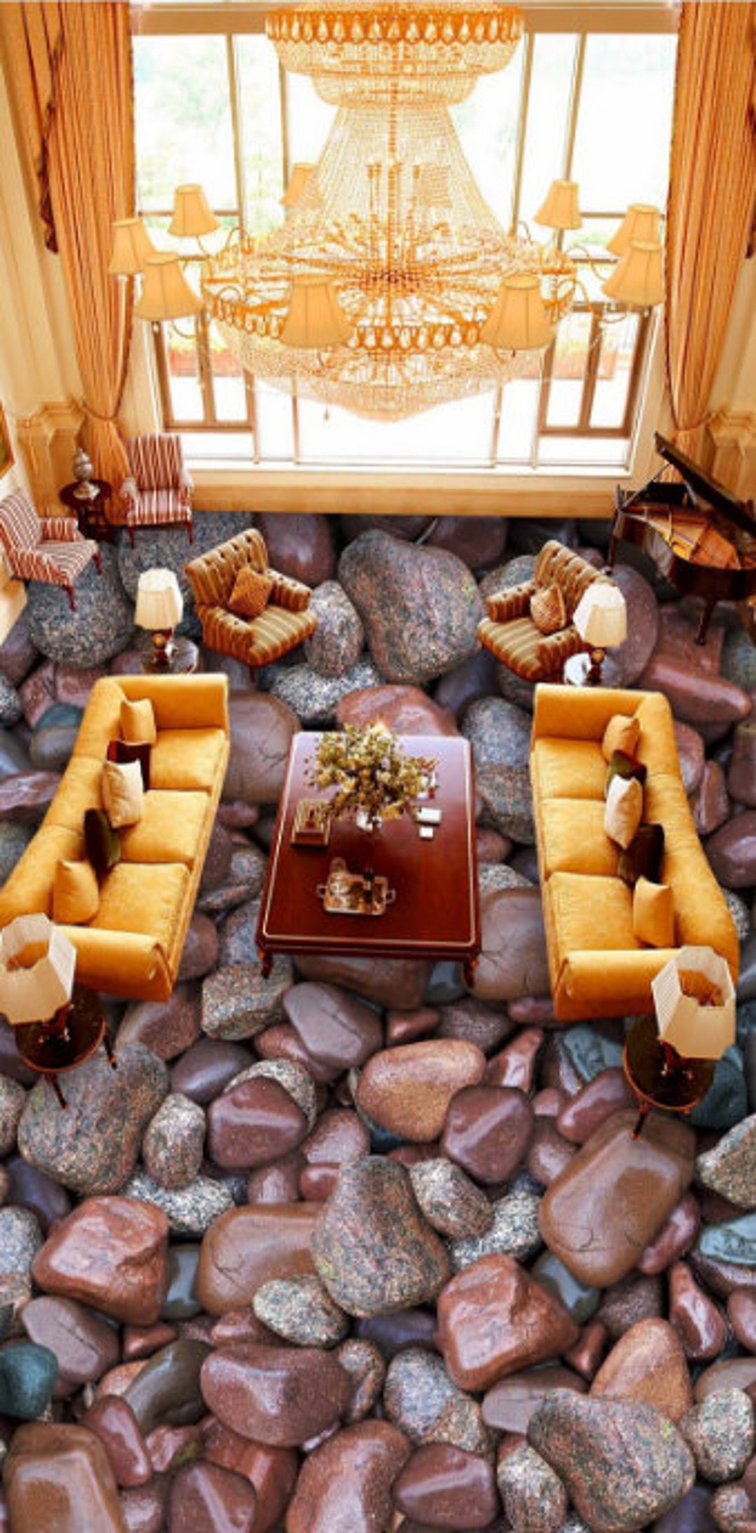 3D Stone Story JJ4772FF Floor Wallpaper Murals Self-adhesive Removable ...