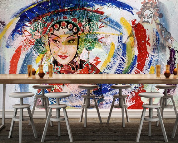 Wall Décor 3D Drama ZZ675 Self-adhesive Wallpaper Mural Peel and Stick ...