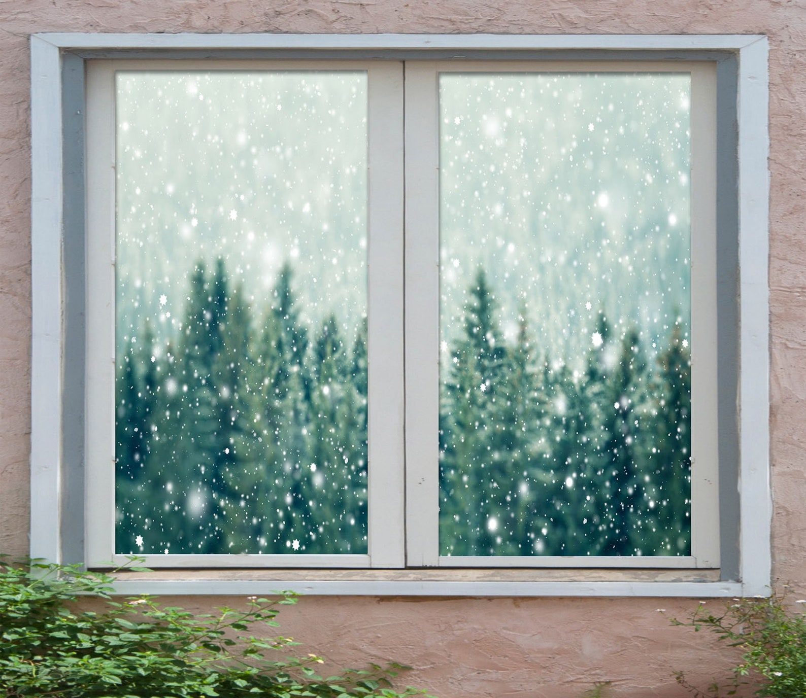 3D Beauty Snowflake WD7725 Window Film Print Sticker Cling Stained ...