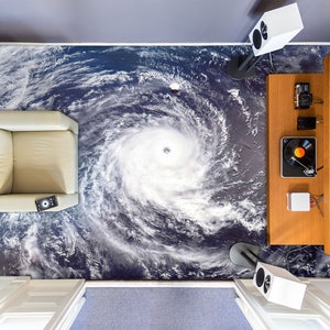 3D Storm Vortex JJ9253FF Floor Wallpaper Murals Self-adhesive Removable ...