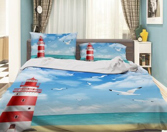 Lighthouse Bedding - Etsy