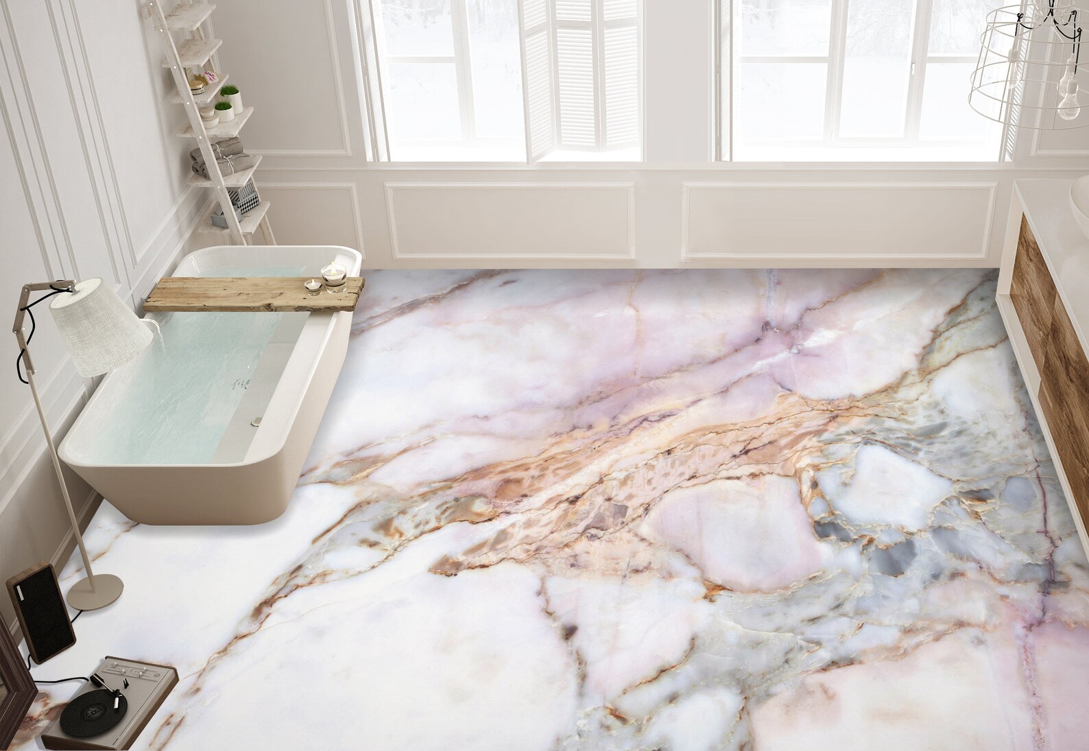 3D Noble Jade Texture JJ4138FF Floor Wallpaper Murals - Etsy