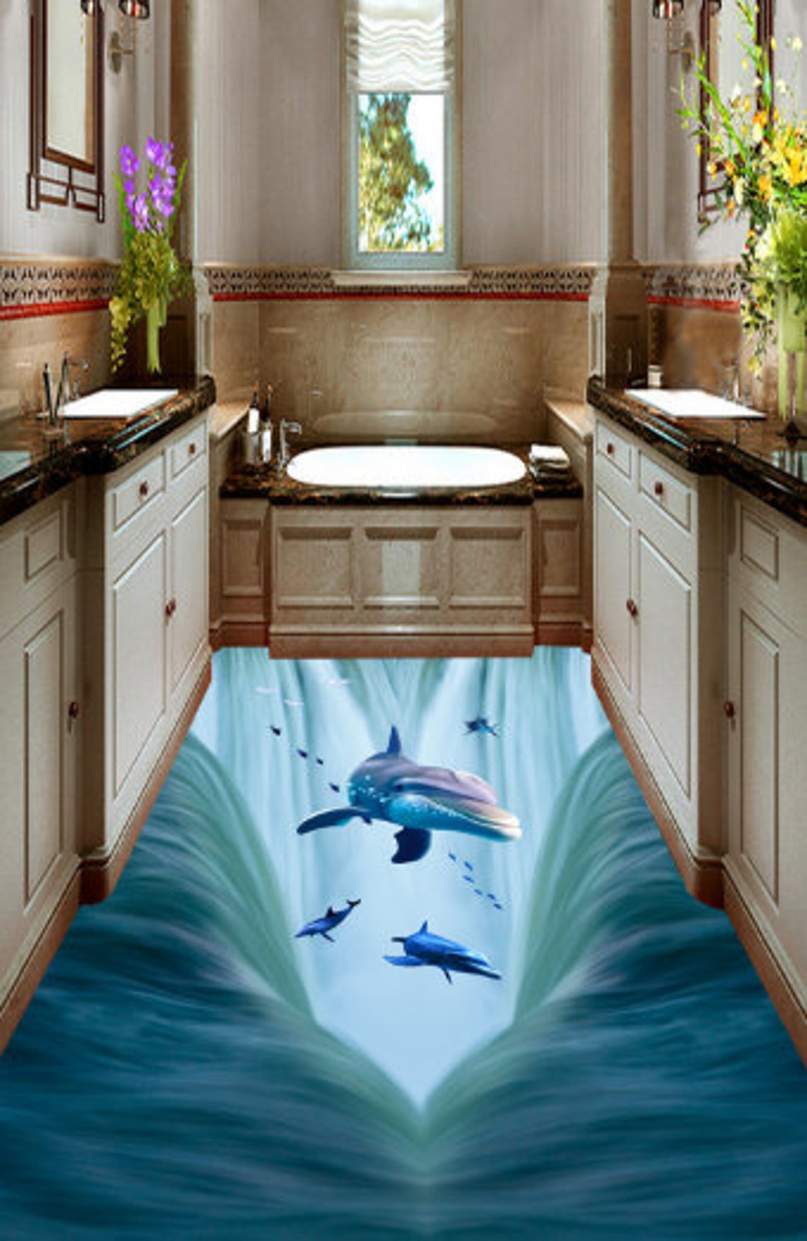 3D Audacity JJ4397FF Floor Wallpaper Murals Self-adhesive Removable ...