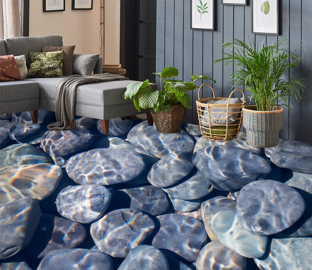 3D Water Ripple JJ2390FF Floor Wallpaper Murals Self-adhesive Removable ...