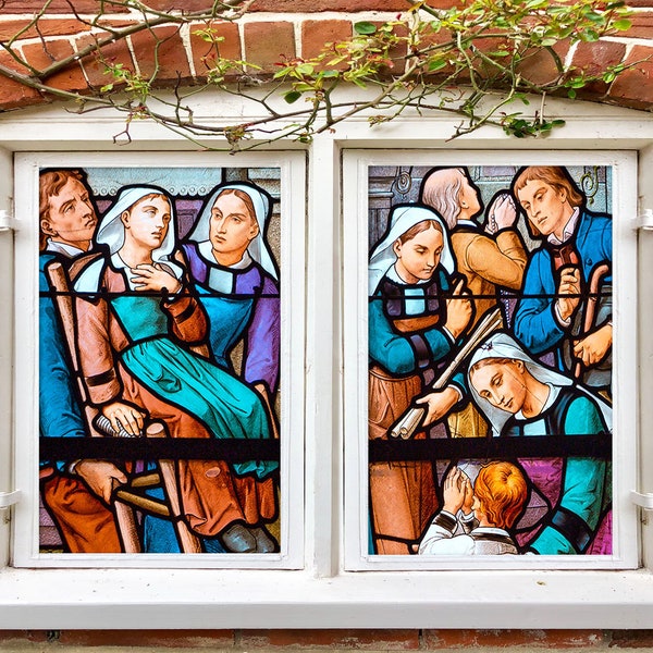 Stained Glass Window Pain - Etsy