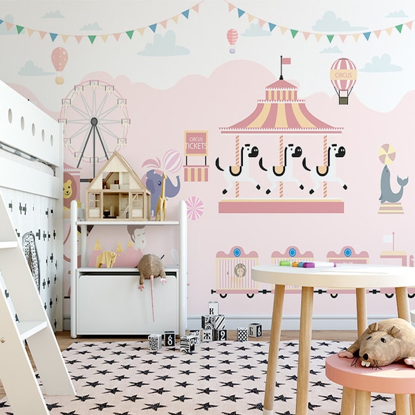 Carousel Wallpaper - Etsy