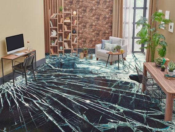 Broken Glass On Floor