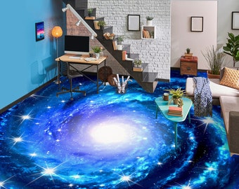 3D Cosmic Vortex 8351 Floor Wallpaper Murals Self-adhesive Removable ...