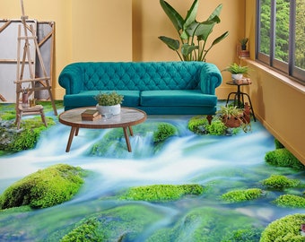 3D Ice Cube Water 0056 Floor Wallpaper Murals Self-adhesive Removable ...