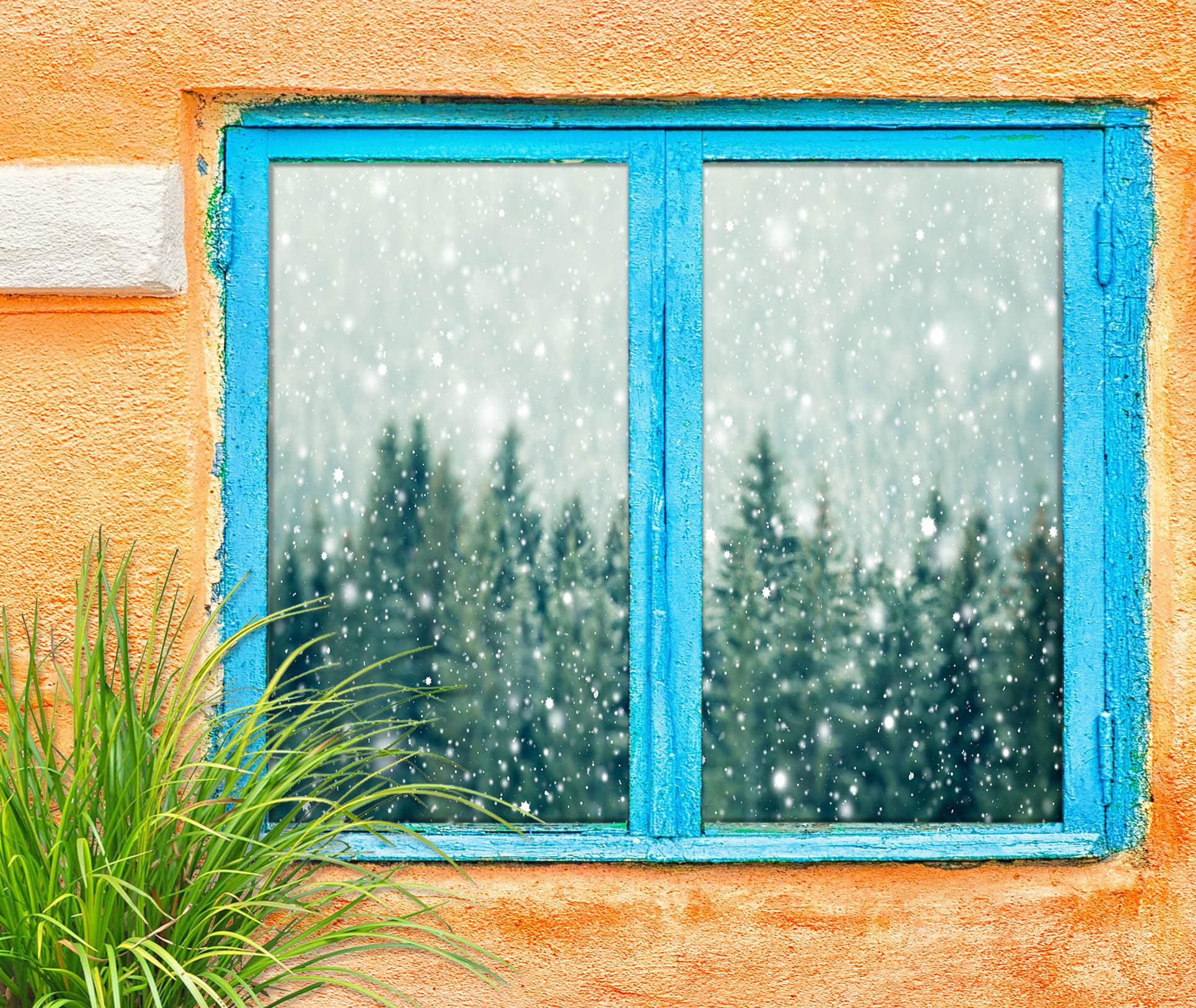 3D Beauty Snowflake WD7725 Window Film Print Sticker Cling Stained ...