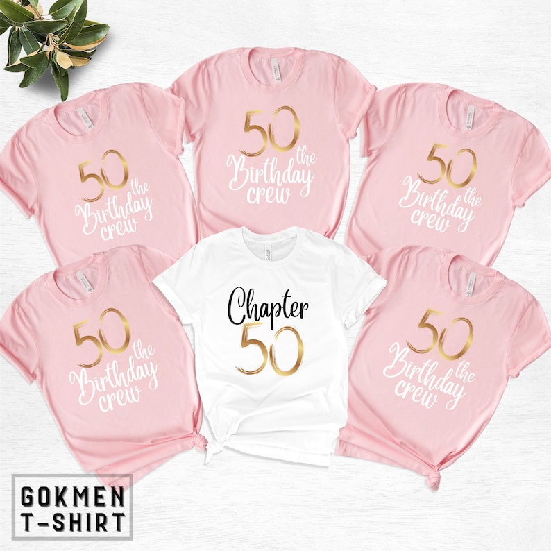 50th Birthday Shirt 50th Birthday Crew Shirt Chapter 50 Etsy