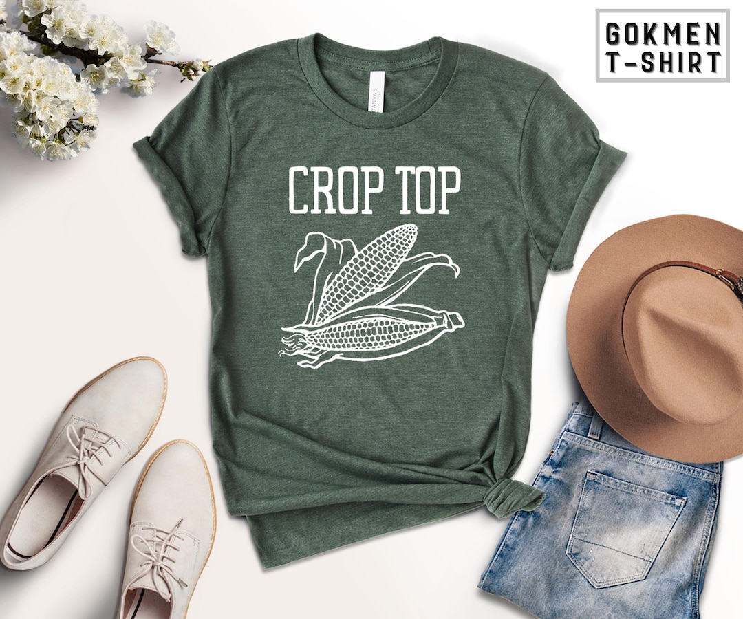 Corn Graphic Crop Top, Sarcastic Farm Tee - Etsy