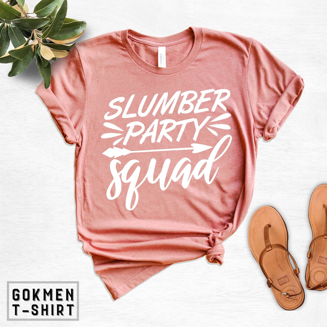 Slumber Party Squad Shirts, Girls Birthday Party Shirts, Tween Birthday ...