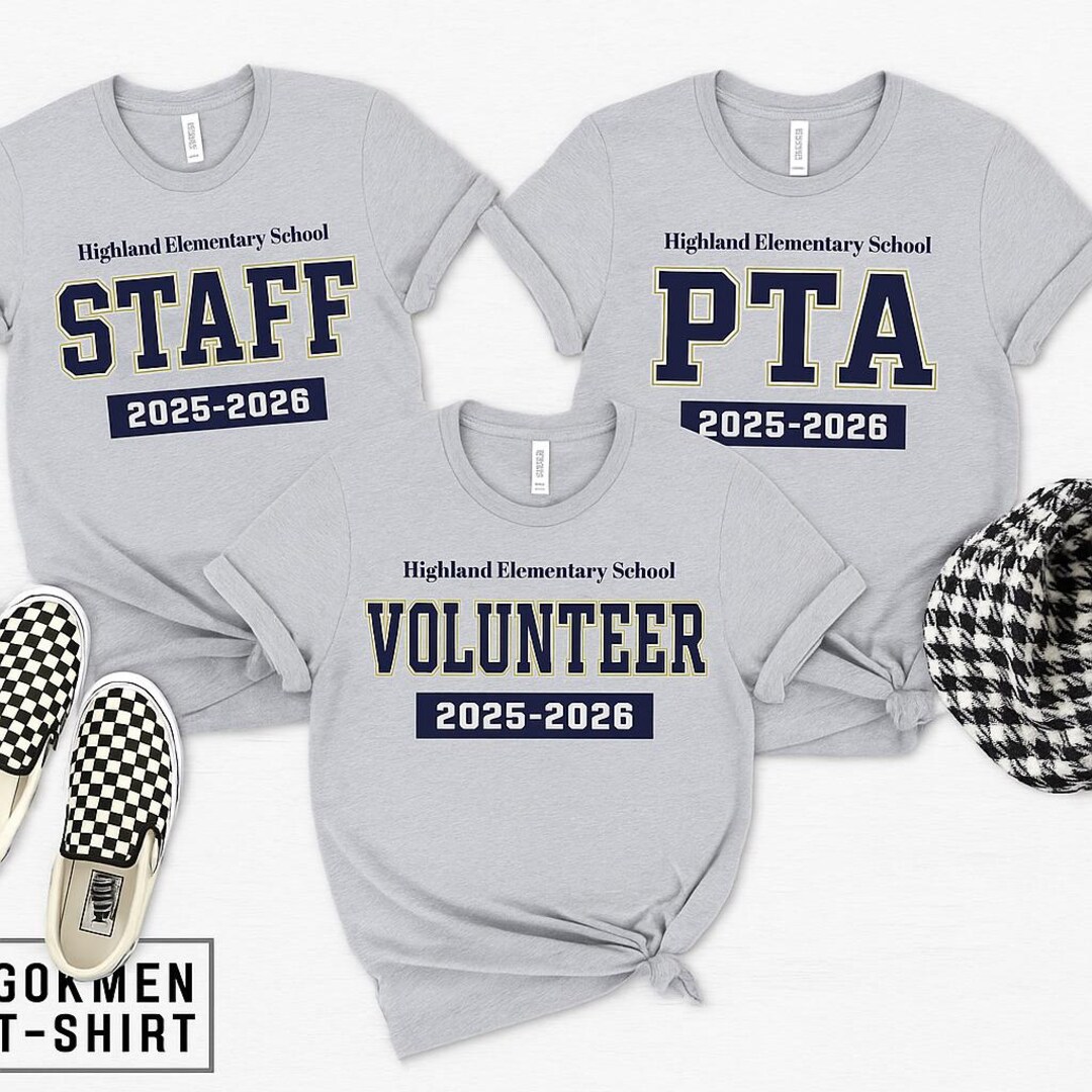 Custom School Staff PTA Volunteer T-shirt, Teacher Gift - Etsy