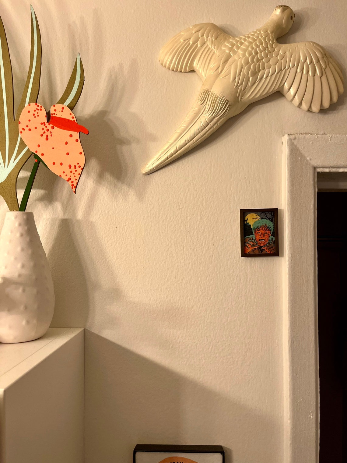 Wolfman Monster Halloween Miniature Replica Vintage Paint by - Etsy