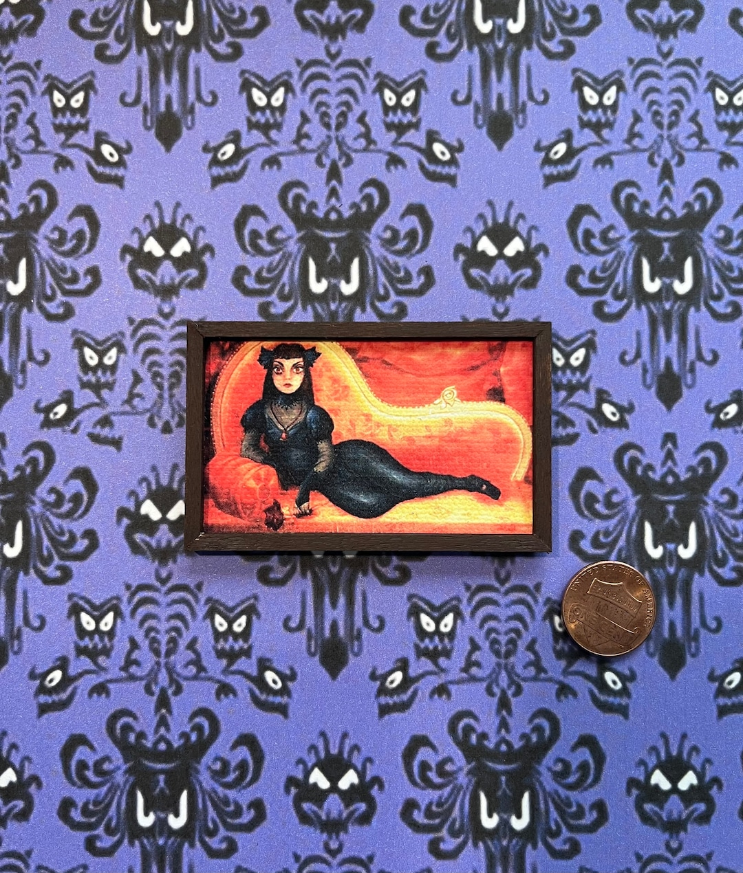 Werecat Lady Changing Portraits Haunted Mansion Miniature Replica ...
