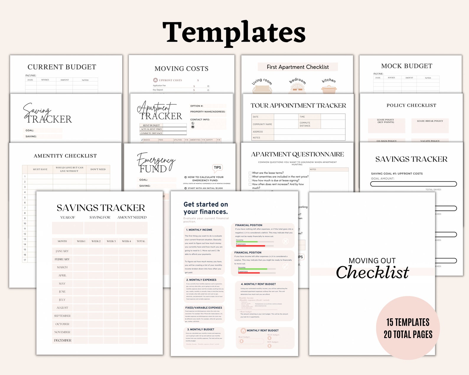 Moving-out Checklist Guide: Apartment Checklist - Etsy