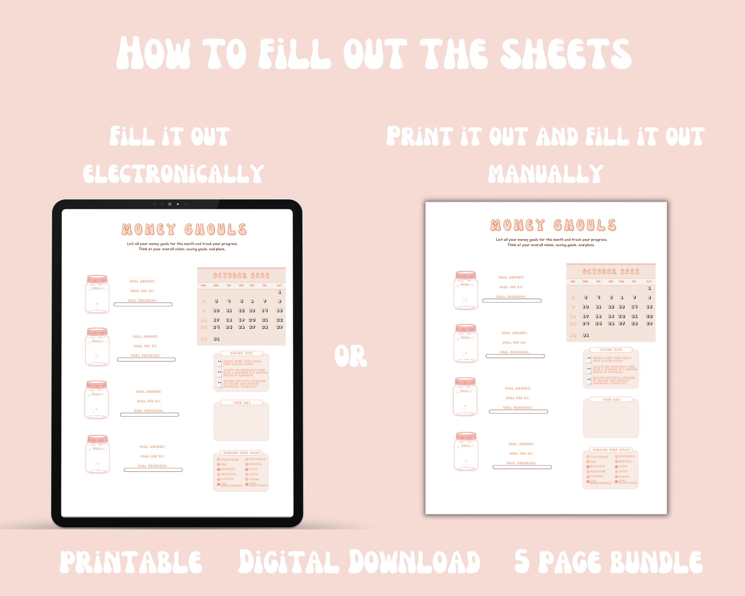 Digital Finance Planner, Goodnotes Planner, iPad Planner, Financial ...