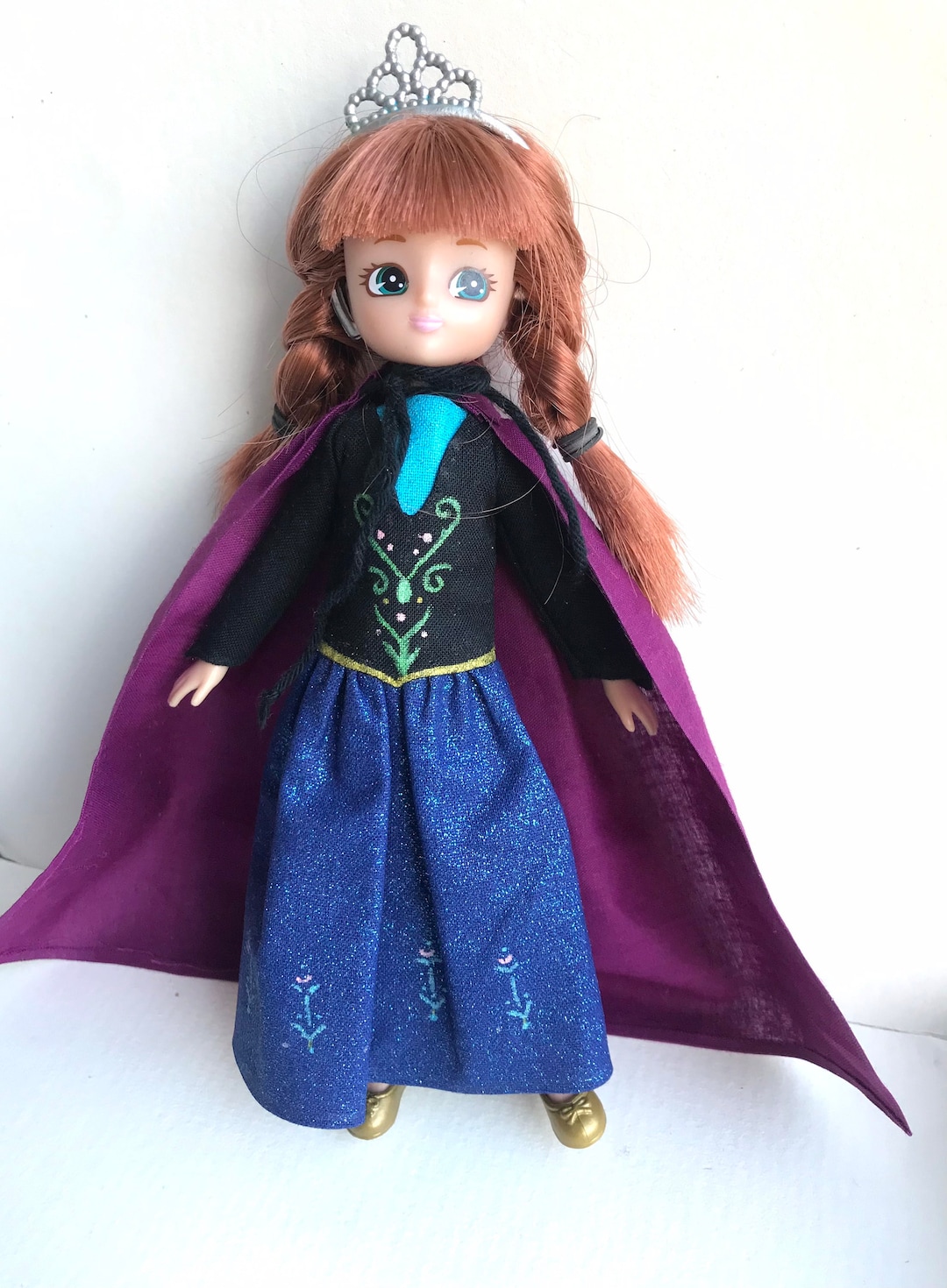 Handmade “frozen” Themed Princess Anna Dress, Fits 7.5 Inches/18.5cm ...