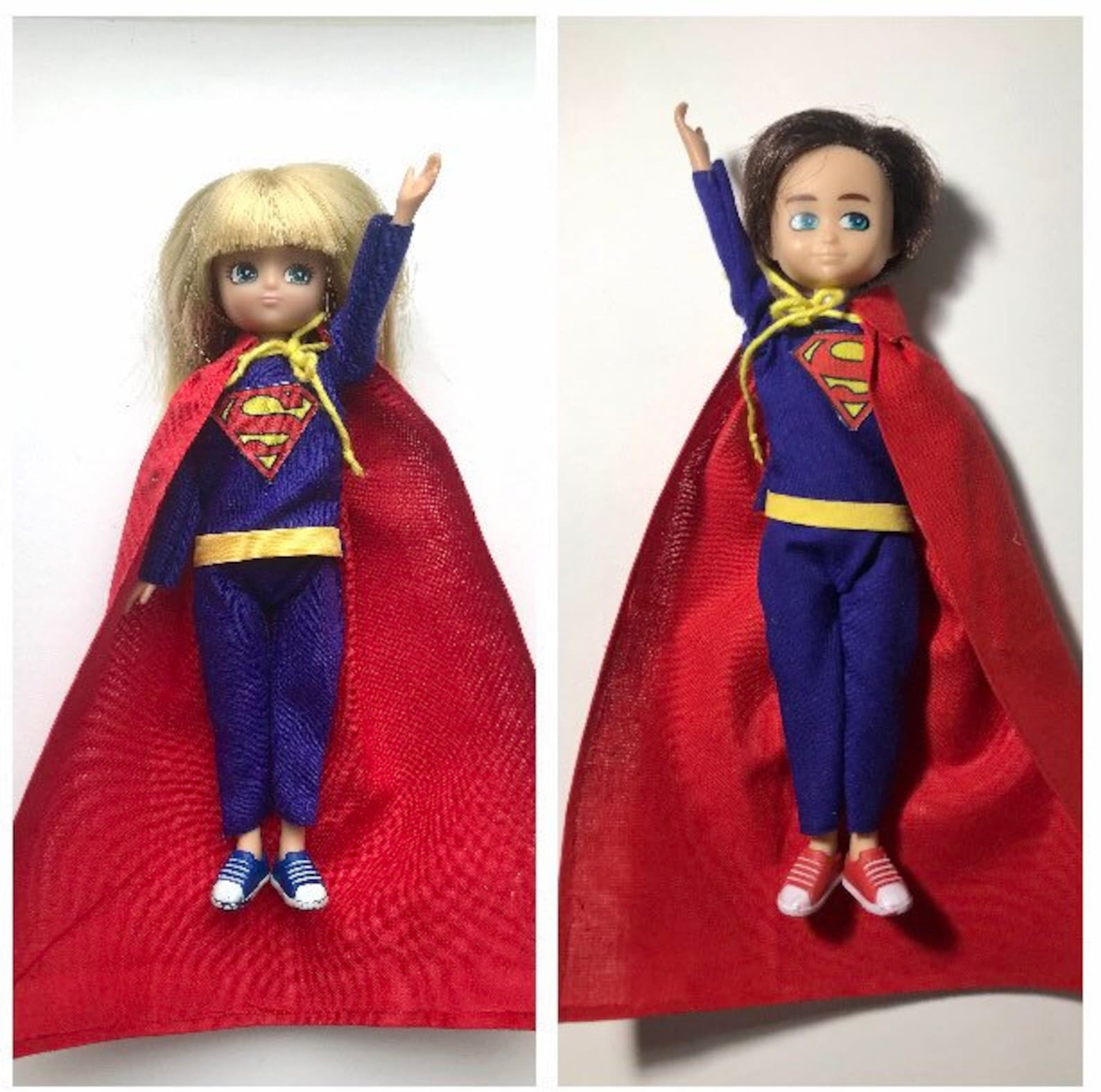 Handmade Unisex “SUPERHERO” Costume Set, Fits 7.5 Inches/18.5cm Doll ...