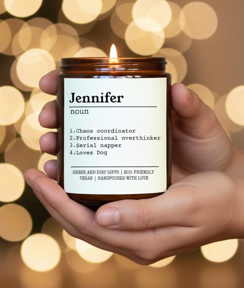 Personalized Name Definition Candle Funny Candle Birthday Gift Custom ...