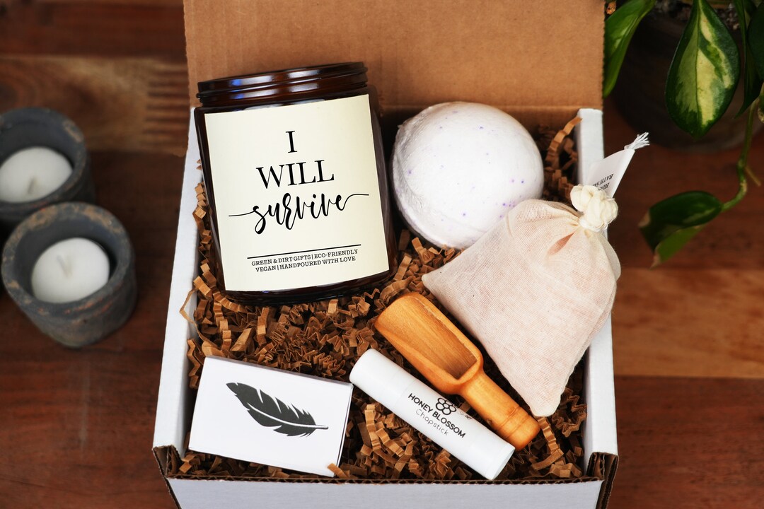 I Will Survive Self Care Gift Box -9oz Candle -self Care Gift Box, Care ...
