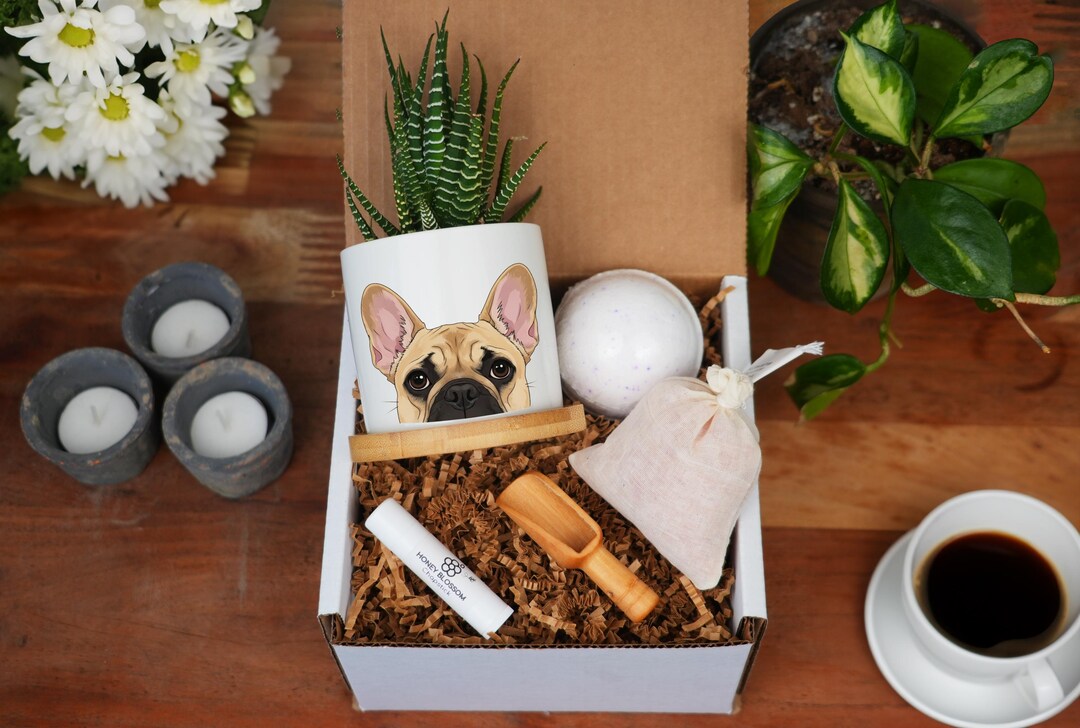Personalized Dog Planter (ANY DOG!) - 3" White Ceramic Pot - French ...