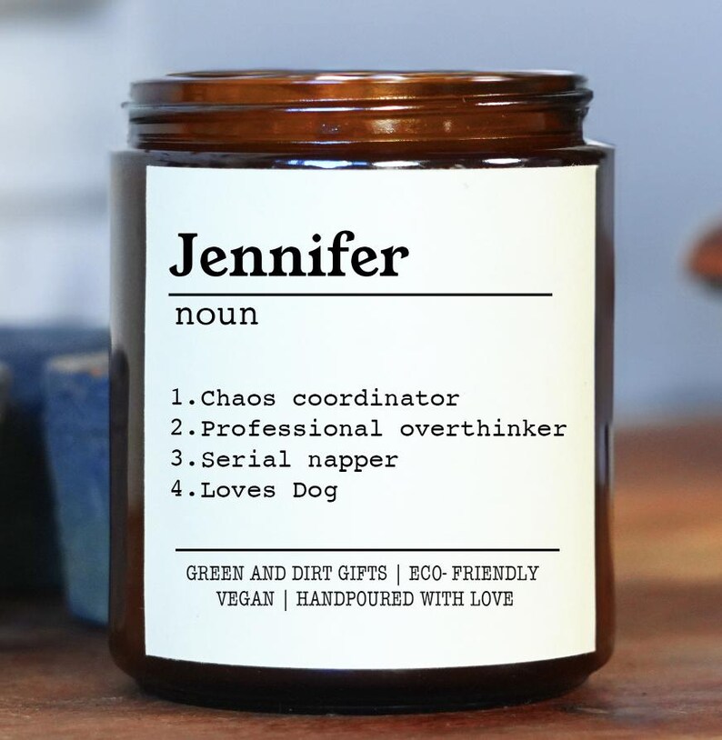 Personalized Name Definition Candle Funny Candle Birthday Gift Custom ...