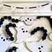 Halloween Felt Ghosts and Black Wood Beads Garland for - Etsy