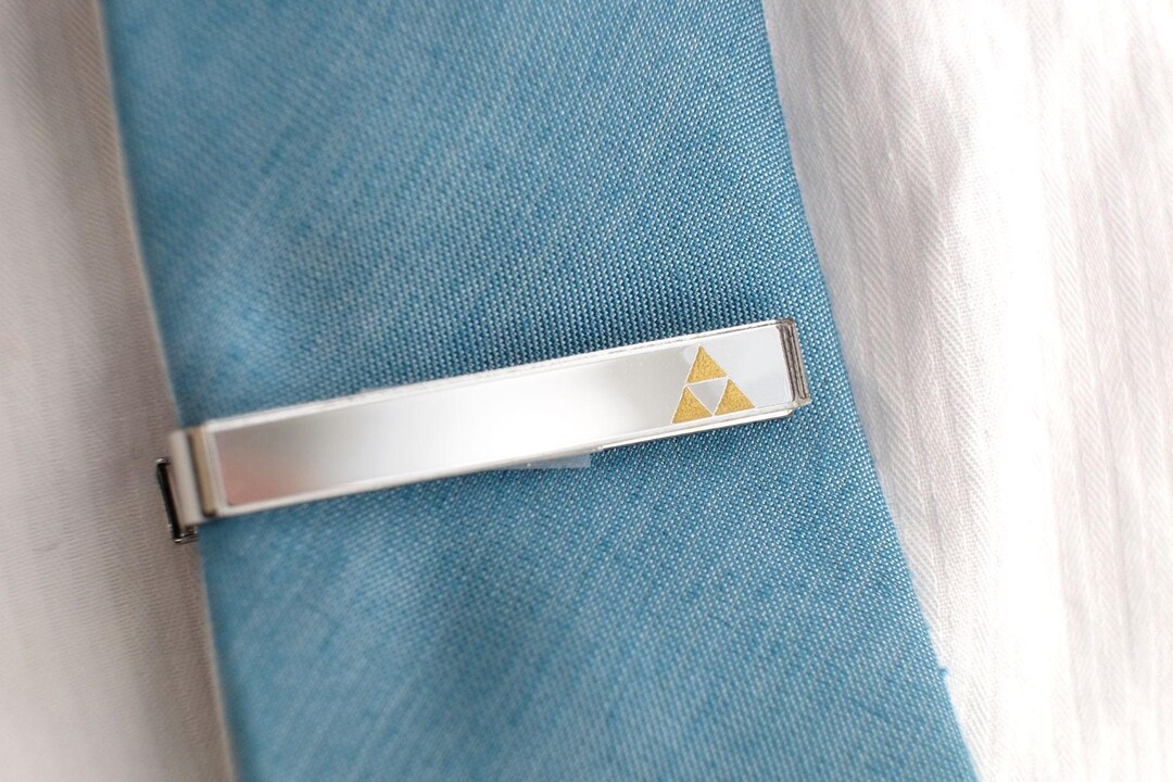 Legend of Zelda Hand Painted Tie Clips - Triforce - Geek Wedding ...