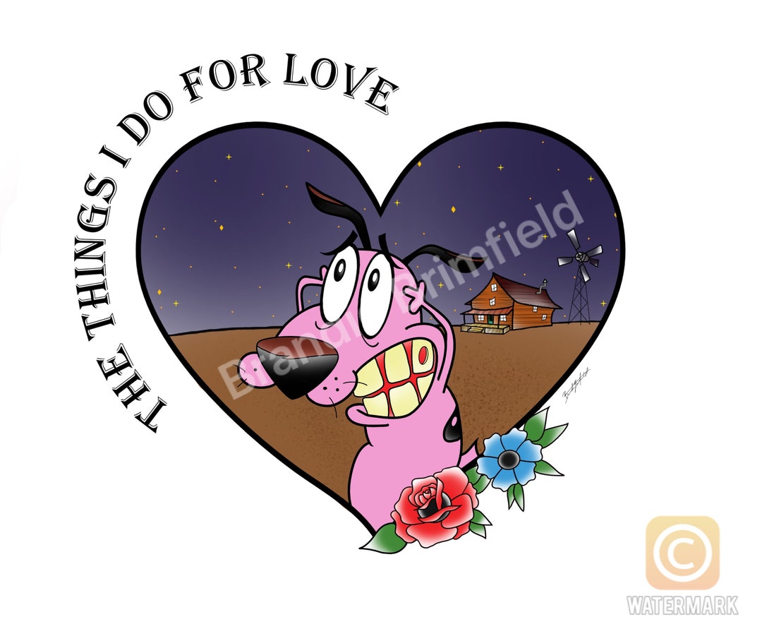 Courage the Cowardly Dog - Etsy