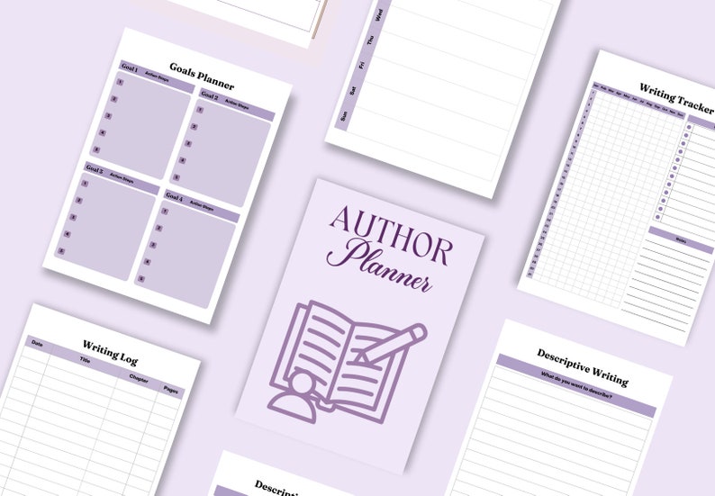 Author Planner, Writers Planner Book, Writing Planner 2024, Author ...