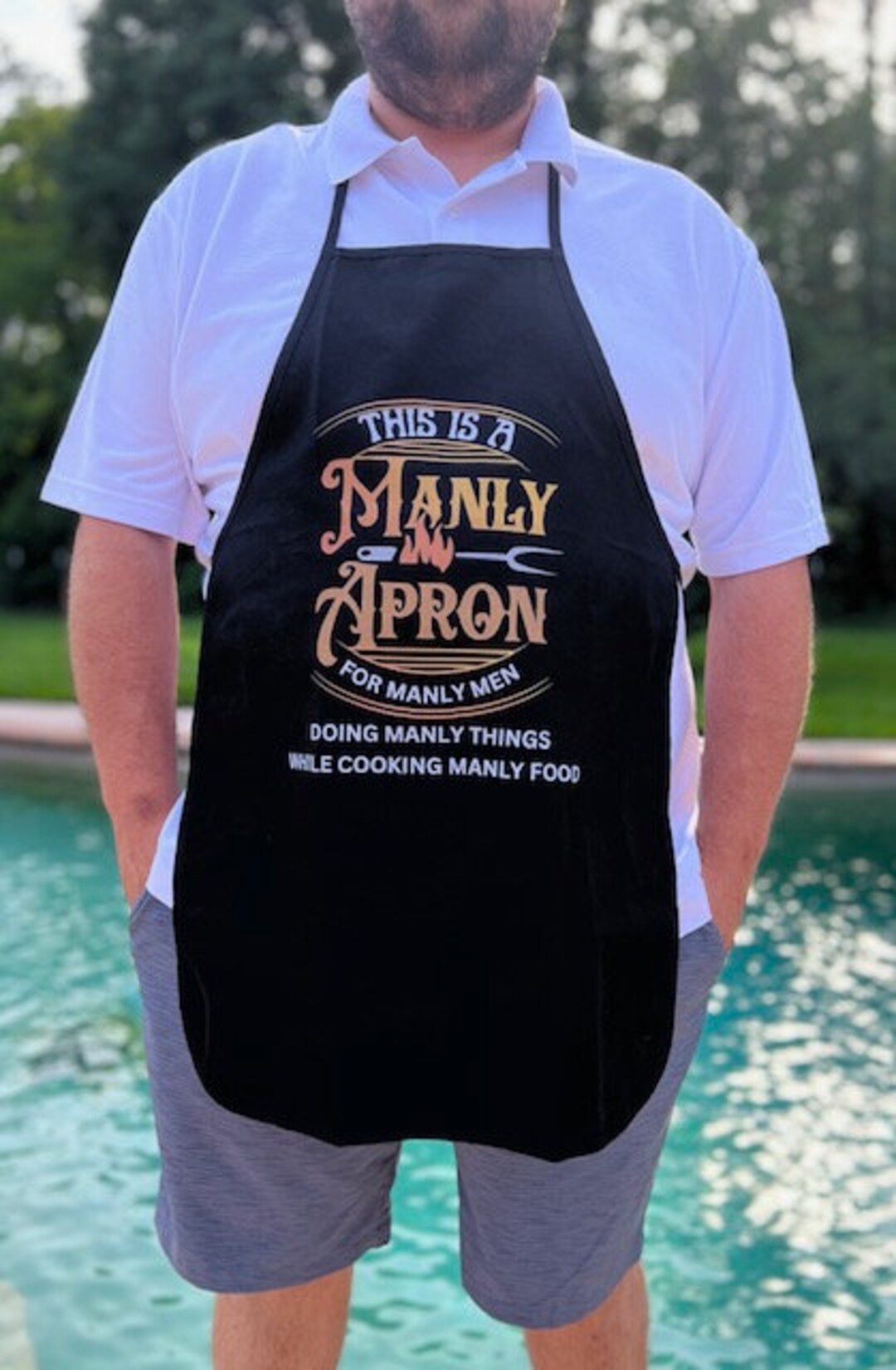 Manly Apron Father's Day Birthday Gift Ideas Grilling - Etsy