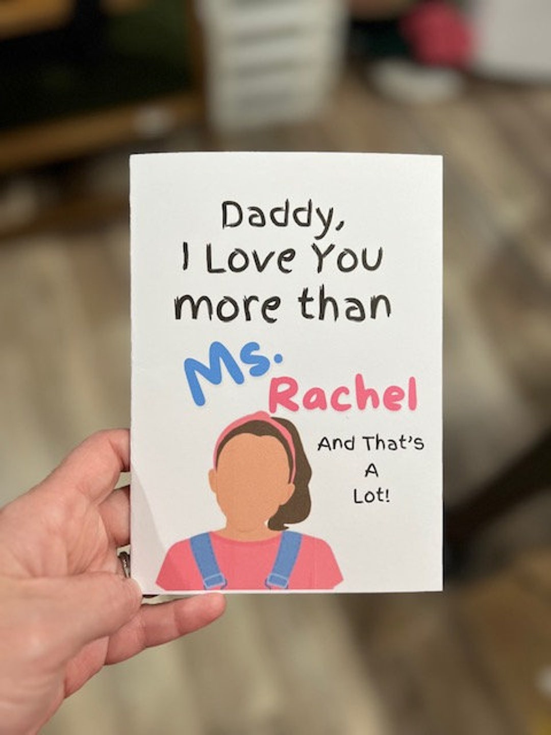 Ms. Rachel Daddy, I Love You Card Father's Day Birthday - Etsy