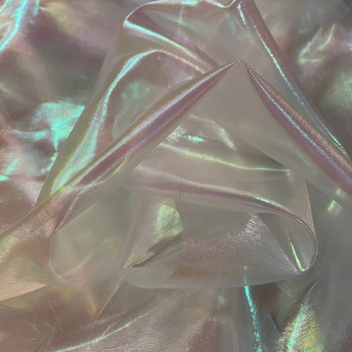 Sheer Pearlized Lame Fabric Pearl White ..44 Inches... Sold by - Etsy