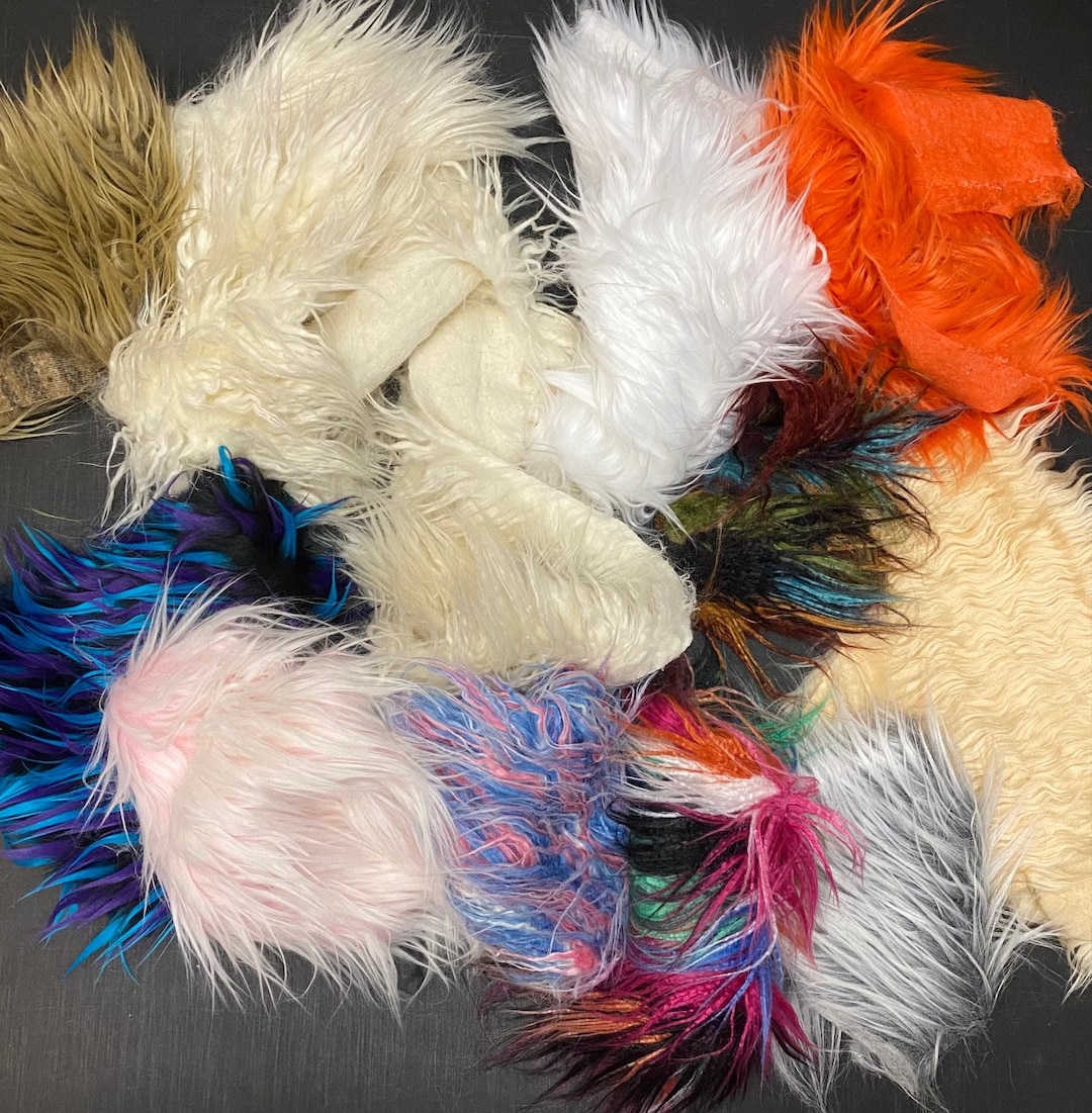 1 Lb. - Faux Fur Assorted Scrap Pieces - Various Sizes and Colors - Etsy