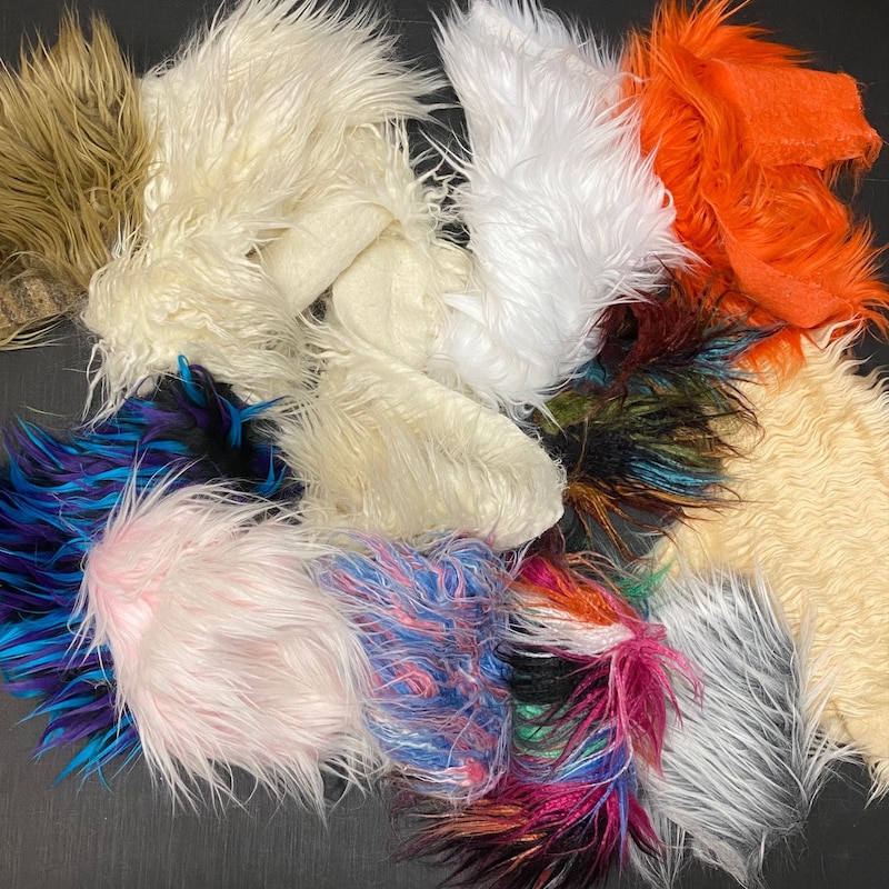 Faux Fur Scraps Naturals - Etsy