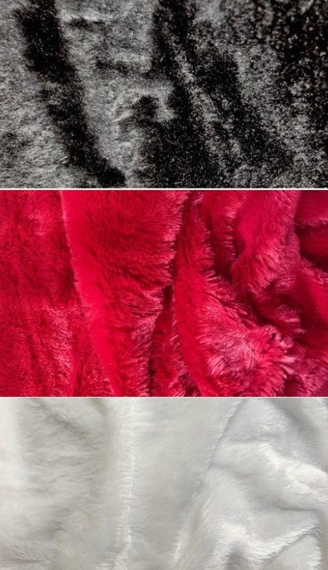 Soft Plush Faux Fur Minky Fabric Pieces - Assorted Colors - Etsy