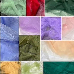 Mesh Tulle Netting Fabric - 58" Wide - Assorted Colors - Etsy