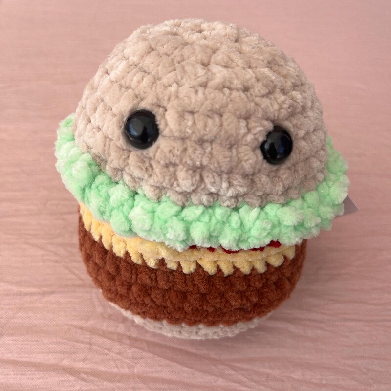 Crochet Cheeseburger - Etsy