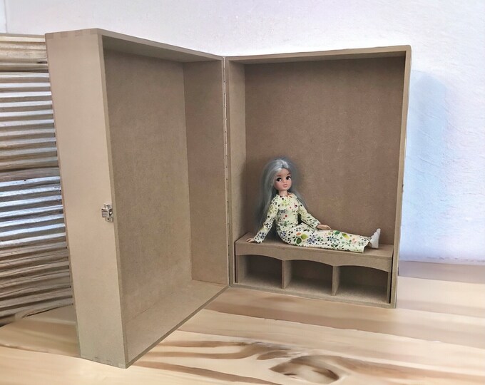 Bench Seat for Doll Diorama 1:6 Scale, Self Assembly, Sindy 10-12 ...