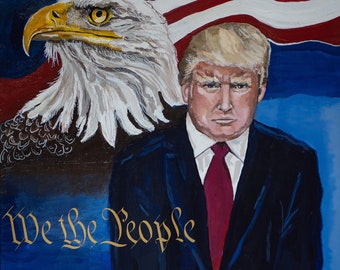Trump Flag With Eagle - Etsy