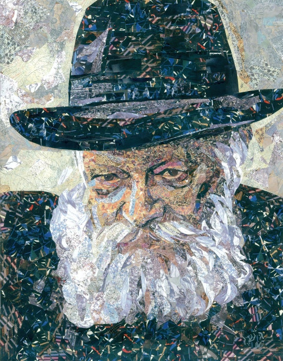 Lubavitcher Rebbe Certified Print of Original Paper Collage - Etsy