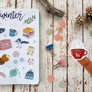 Winter Printable Stickers, Planner Stickers, Bullet Journal Stickers ...