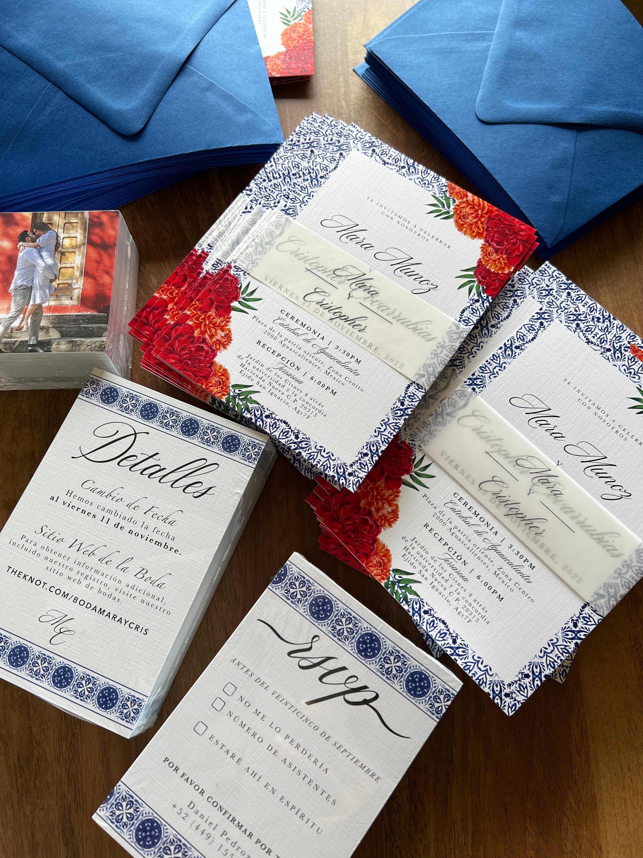 Spanish Wedding Invitations, Spanish Tile Wedding Invitations, El ...