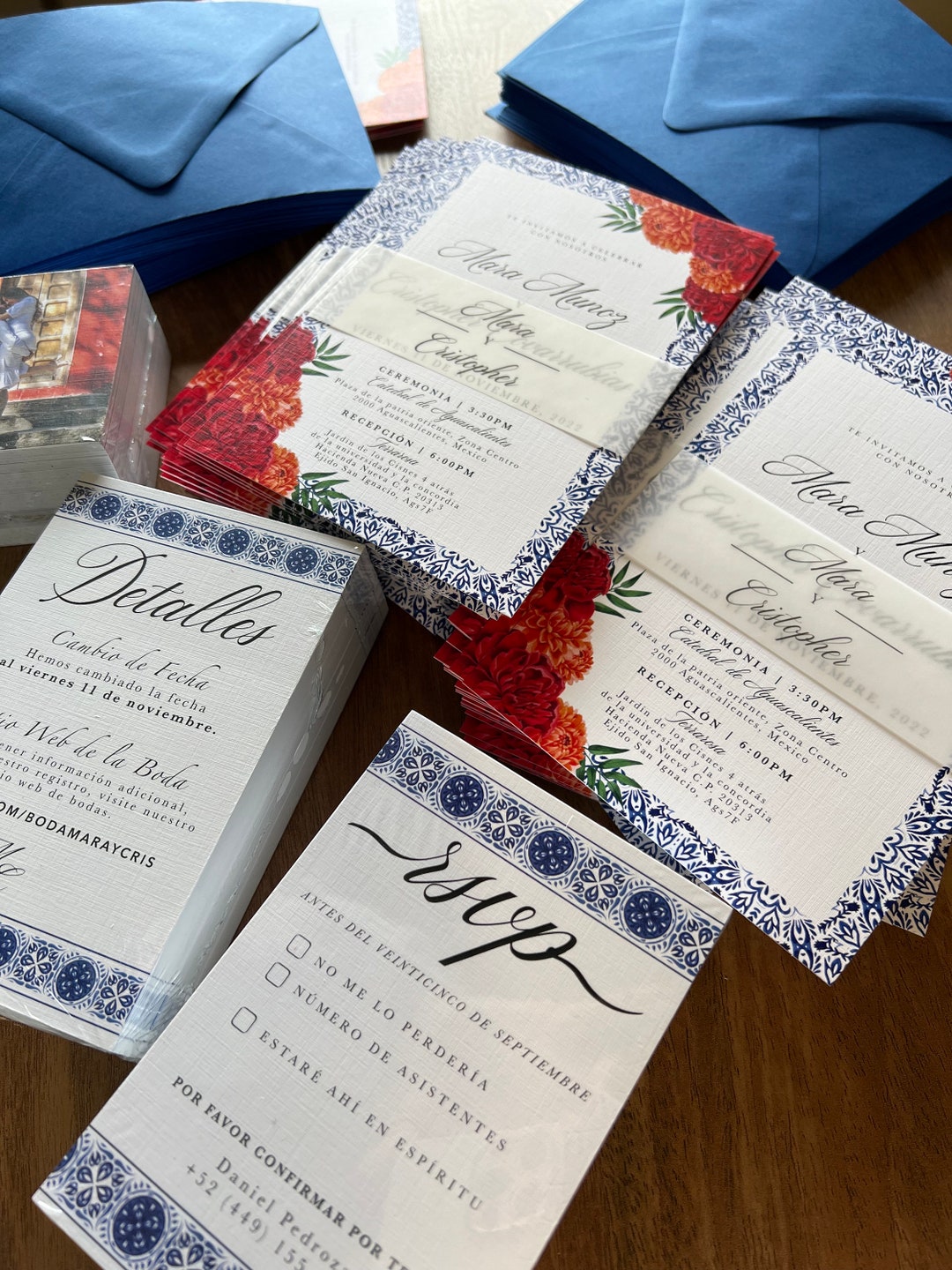 Spanish Wedding Invitations, Spanish Tile Wedding Invitations, El ...