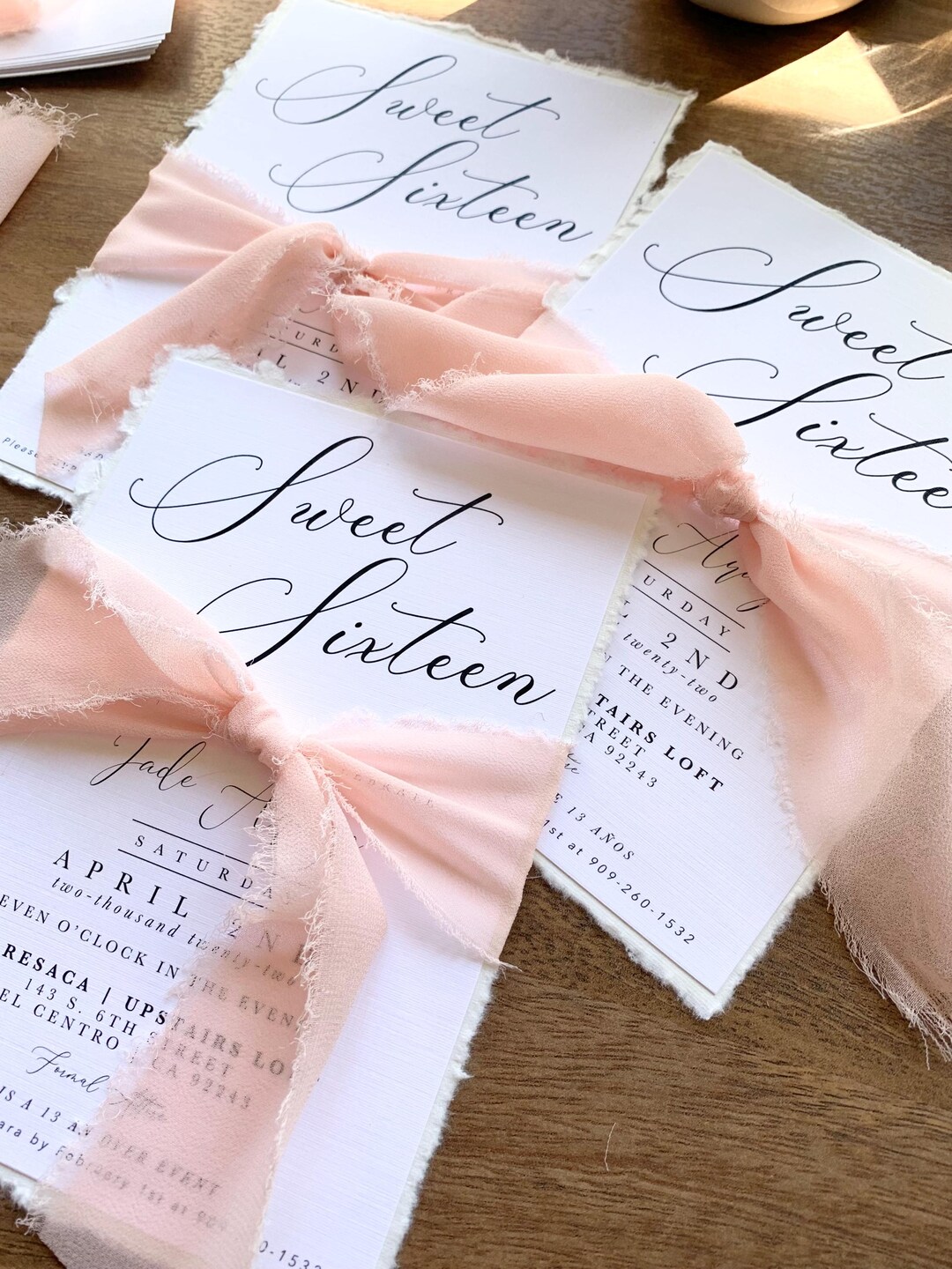 Pink Sweet Sixteen Birthday Invitations, Sweet Sixteen Invites, Blush ...