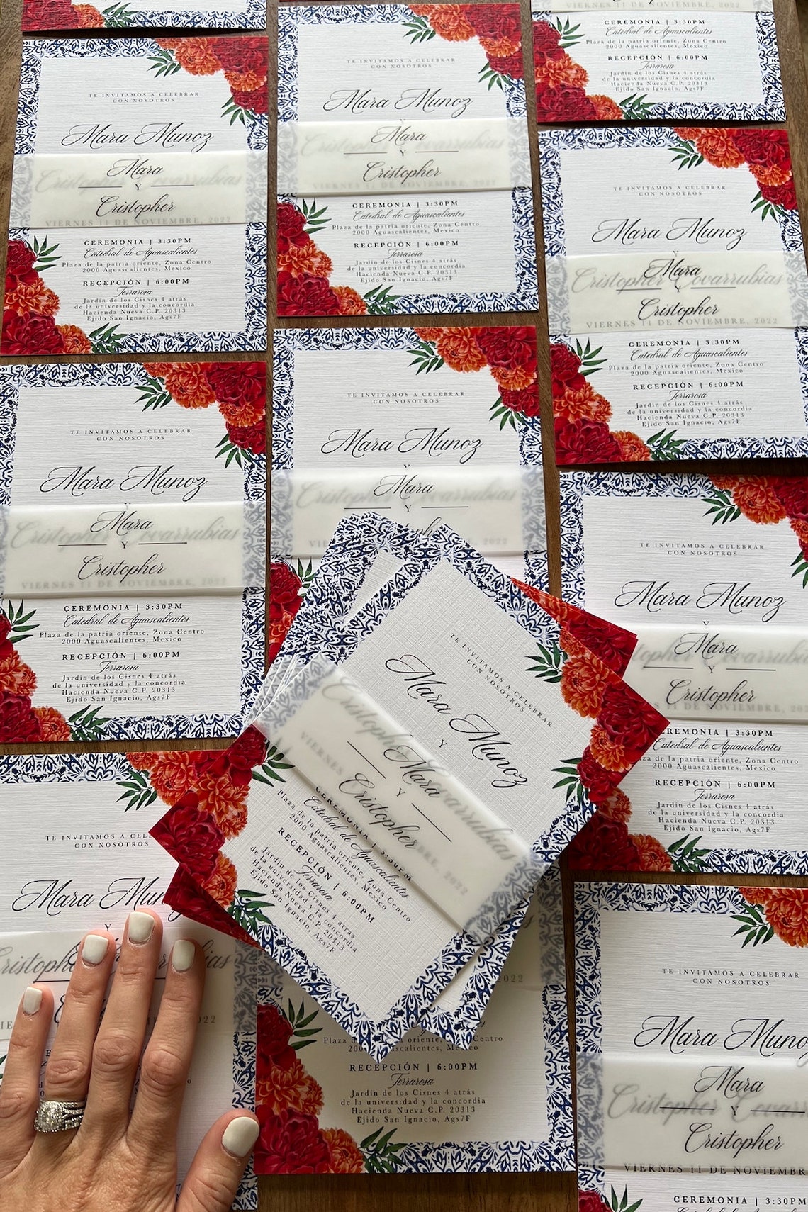 Spanish Wedding Invitations, Spanish Tile Wedding Invitations, El ...