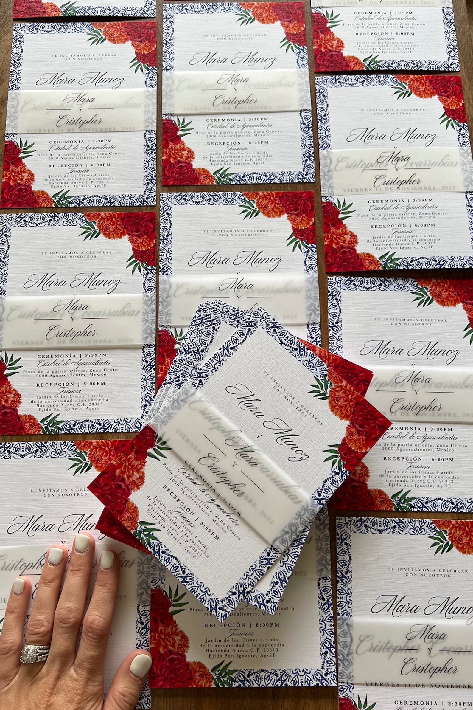 Spanish Wedding Invitations, Spanish Tile Wedding Invitations, El ...