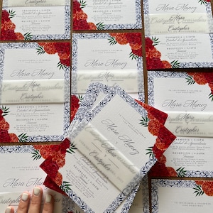 Spanish Wedding Invitations, Spanish Tile Wedding Invitations, El ...